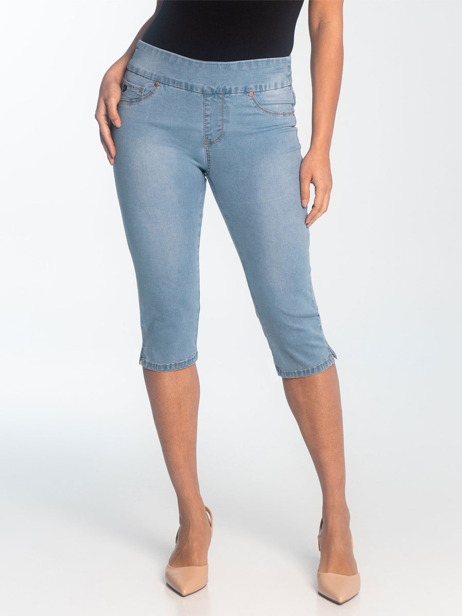 LOIS WOMEN'S LIETTE DENIM CAPRI - DARKSTONE
