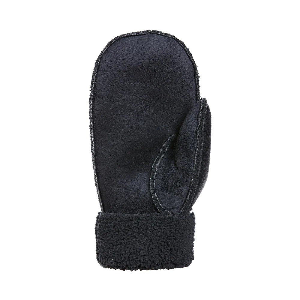 Kombi Women’s Tundra Faux Suede Mittens - Black
